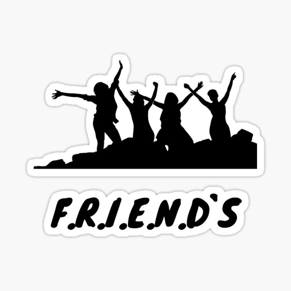 "F.R.I.E.N.D.S " Sticker for Sale by HelloTARA | Redbubble