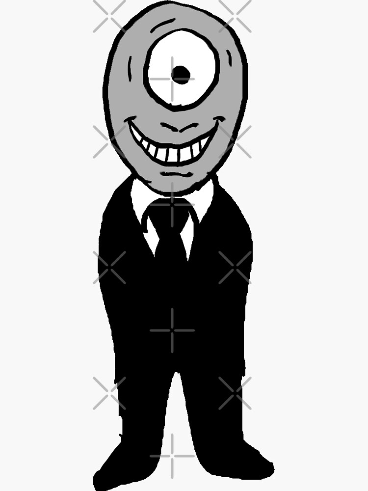 "little cyclops monster" Sticker for Sale by Damsos | Redbubble
