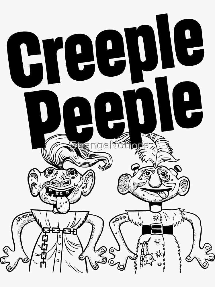 Pegatina «Classic 1965 Retro "Thingmaker" Creeple Peeple con dos de los ...