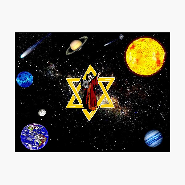 "CELESTIAL MOSES and The Ten Commandments Print " Photographic Print ...