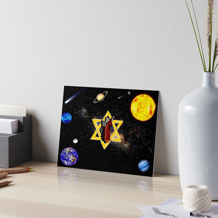 "CELESTIAL MOSES and The Ten Commandments Print " Art Board Print for ...