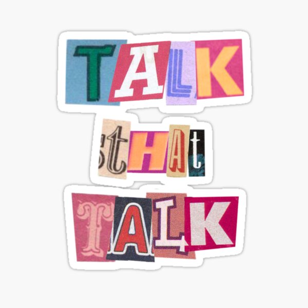 "Talk That Talk TWICE" Sticker for Sale by cowbpy-art | Redbubble
