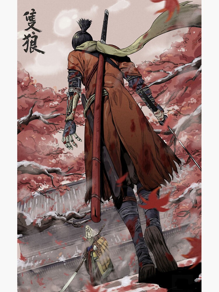 "Sekiro X The Corrupted Mask" Sticker for Sale by raphaelparkers ...