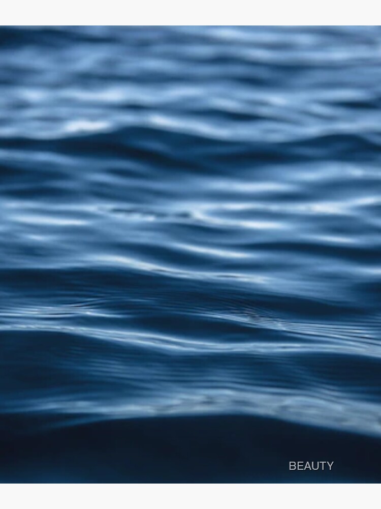 " Cute colourful blue sea or ocean or blue water design" Sticker for ...