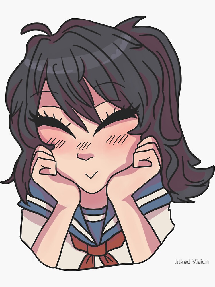 "Ayano Aishi" Sticker for Sale by MidnightSoldier | Redbubble
