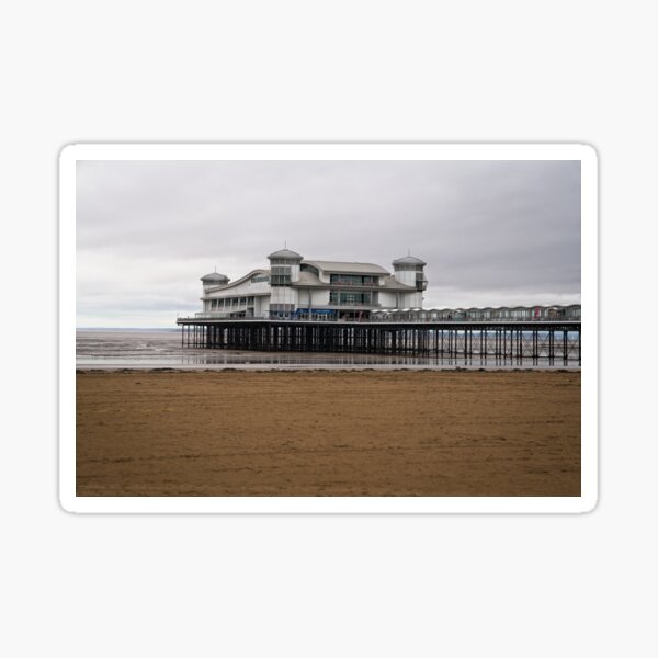 "Weston-Super-Mare Grand Pier" Sticker for Sale by rawshutterbug ...