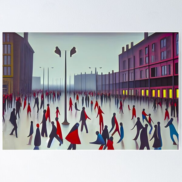"Skating on the Lowry Ice Rink" Poster for Sale by PictureNZ | Redbubble