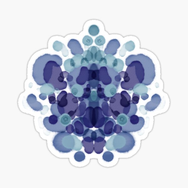 "'Decalcomanie - Pale Blue Dots'" Sticker for Sale by Bako24 | Redbubble