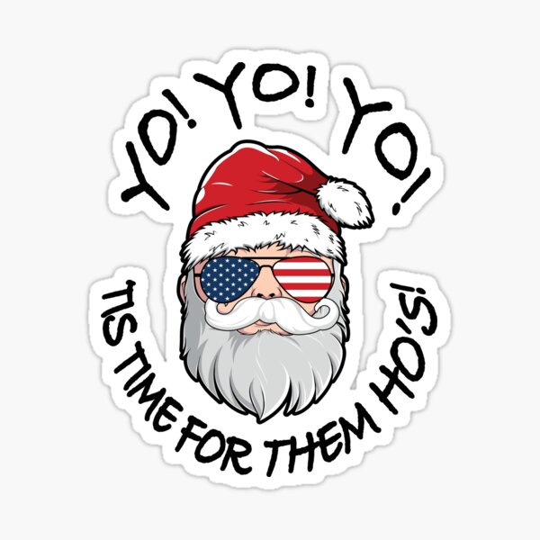 "Ghetto Santa " Sticker for Sale by Everee-Art | Redbubble