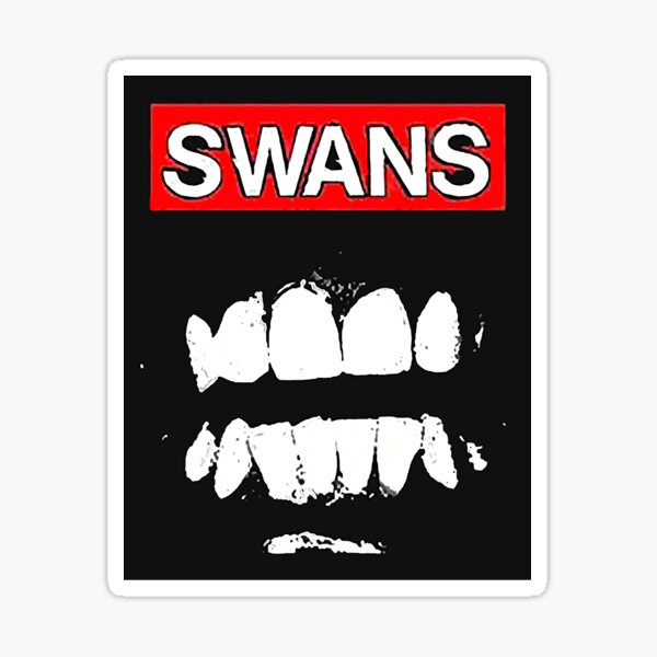"Music Logo Swans Band Designs " Sticker for Sale by KinnickOlear ...