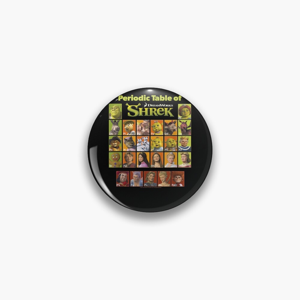 "Shrek Periodic Table Of Shrek Characters " Pin for Sale by TamarHall ...