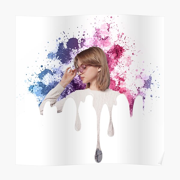"dripping effect" Poster for Sale by mirabelbaloch | Redbubble