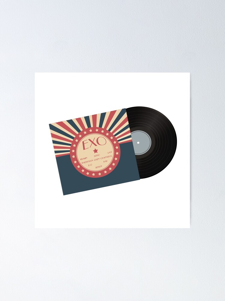 "EXO - Vinyl Record" Poster for Sale by theK-TREASURE | Redbubble