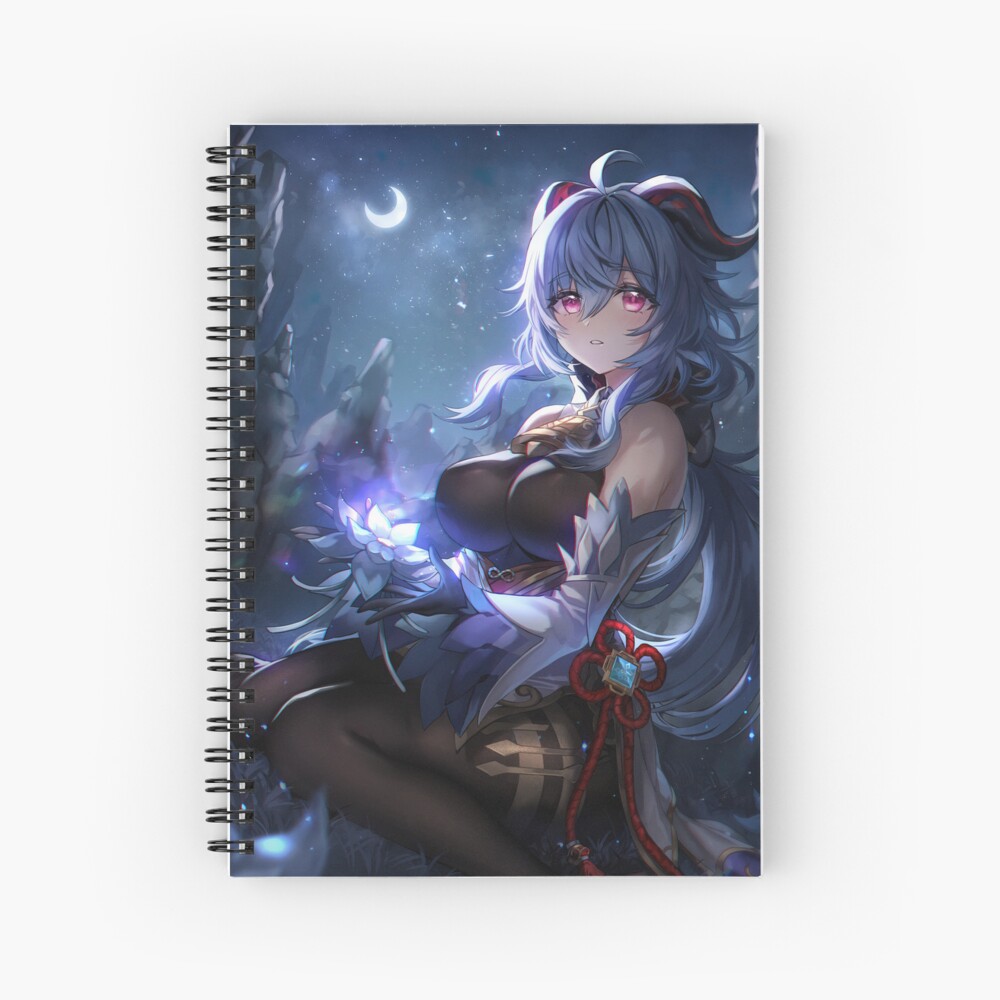 "Cute Ganyu Genshin Impact" Spiral Notebook for Sale by saranghandago | Redbubble