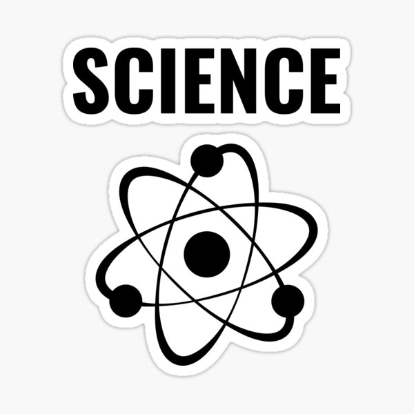 "Science! Atom" Sticker for Sale by simbamerch | Redbubble