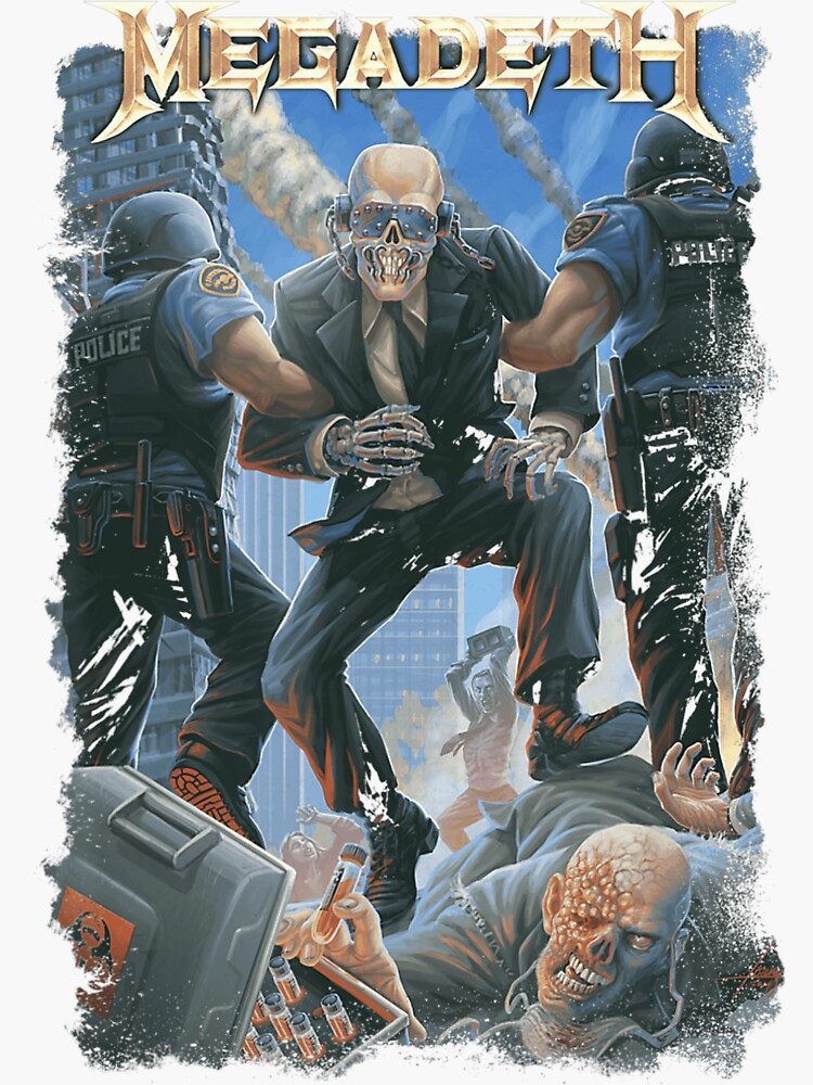 "Mega Death Contagion " Sticker for Sale by sirniounreadakx | Redbubble