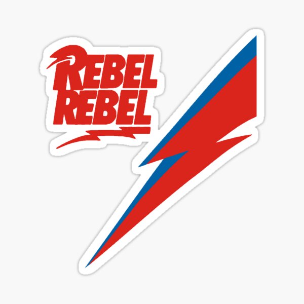 "Rebel Rebel " Sticker for Sale by bernazrp35o | Redbubble
