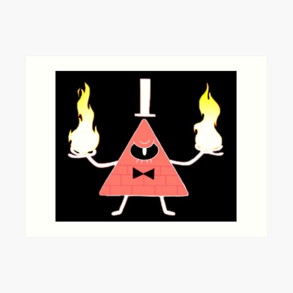 "Bill Cipher - Angry" Art Print for Sale by alisa-mmxii | Redbubble