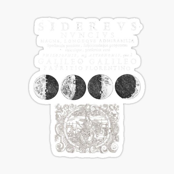 Pegatina «Galileo Galilei Sidereus Nuncius invertido» de IdealzgiftsArt ...