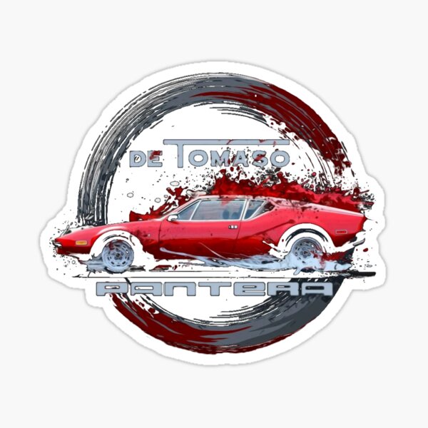 "DE TOMASO" Sticker for Sale by popopolip | Redbubble