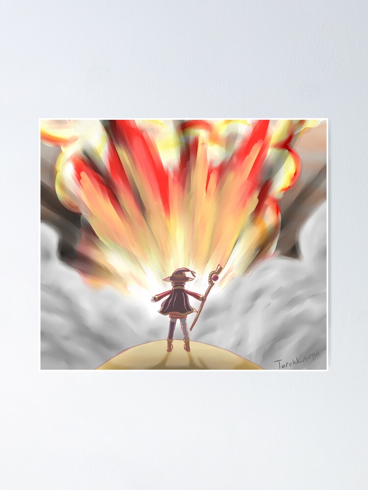 "Megumin - Explosion" Poster by spinosaurus46 | Redbubble