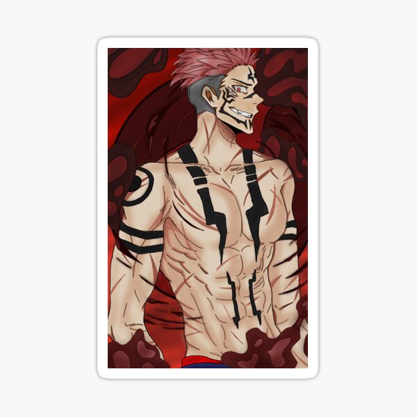 "SAKUNA Stickers, Jujutsu Kaisen" Sticker for Sale by rnasser-art ...