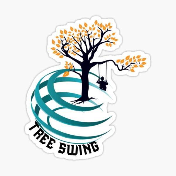 "Tree swing " Sticker for Sale by Hadimubeen | Redbubble