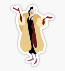 Cruella Deville Stickers | Redbubble