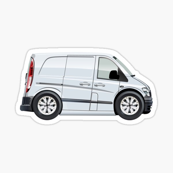 "Cartoon van" Sticker for Sale by Mechanick | Redbubble