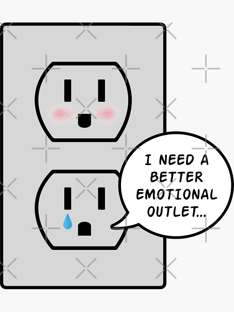 "Emotional Outlet Funny Sensitive" Sticker for Sale by copadostore ...