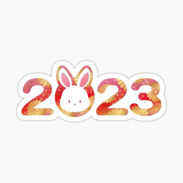 "Chinese New Year, Year of the Rabbit" Sticker for Sale by Marmora-chic ...