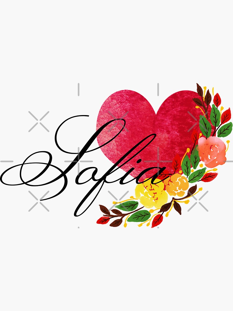 "Sofia" Sticker for Sale by Elyora | Redbubble