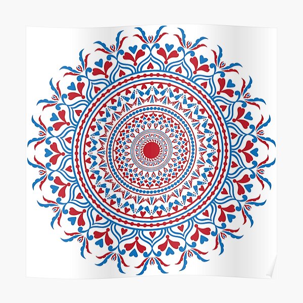 "Newmoon Mandala" Poster for Sale by shamaurcreatif | Redbubble