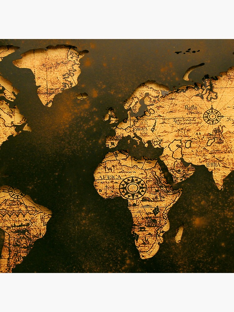 "africa old map " Sticker for Sale by kameshjain07 | Redbubble