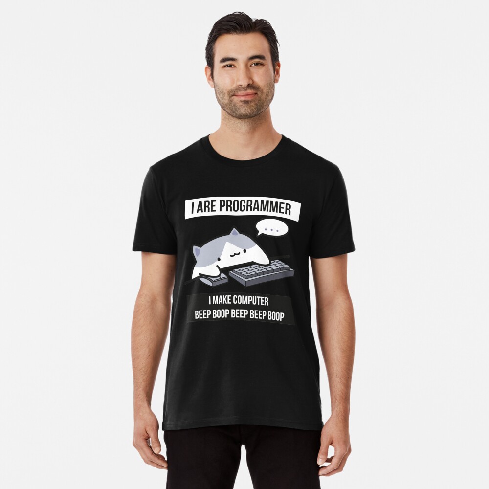 "I are programmer cat programmer meme vintage" Sticker for Sale by ...