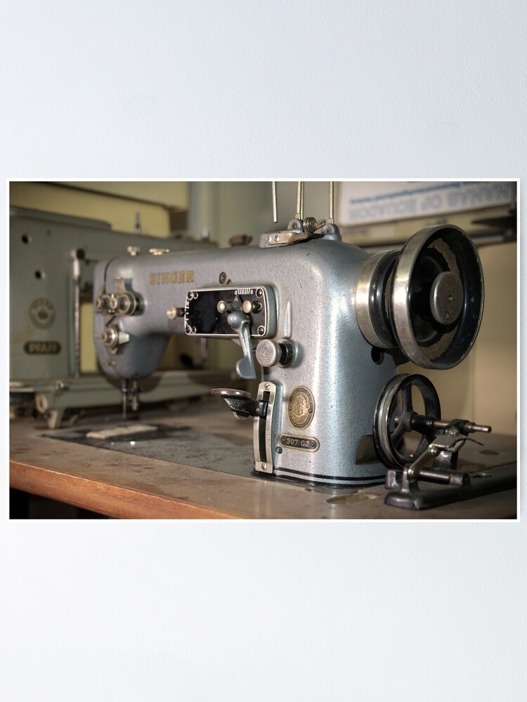 "Historic Singer 307G2 sewing machine" Poster by susannvoelske | Redbubble