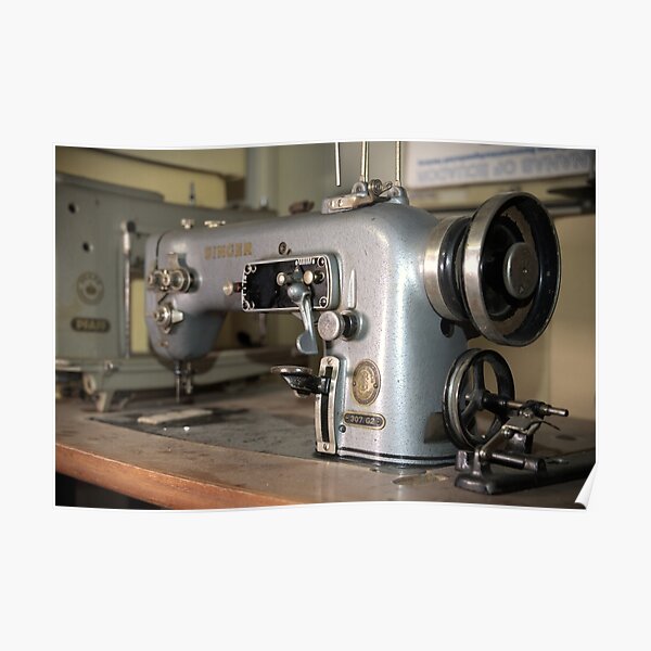 "Historic Singer 307G2 sewing machine" Poster for Sale by susannvoelske ...
