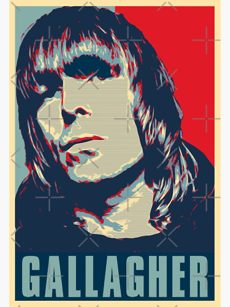 "Gift For Men Liam Rock Gallagher Singer Awesome For Movie Fan" Sticker ...