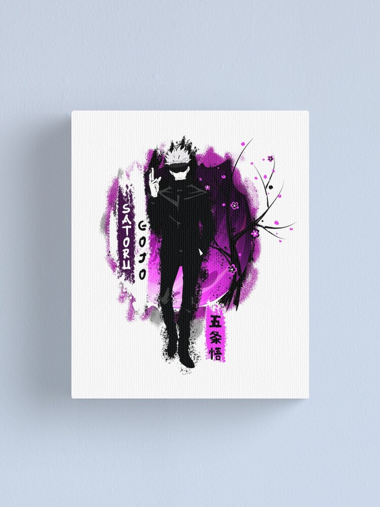 "Satoru Gojo at sakura tree Jujutsu Kaisen Cherry blossom" Canvas Print ...