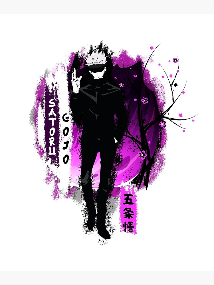 "Satoru Gojo at sakura tree Jujutsu Kaisen Cherry blossom" Poster for ...