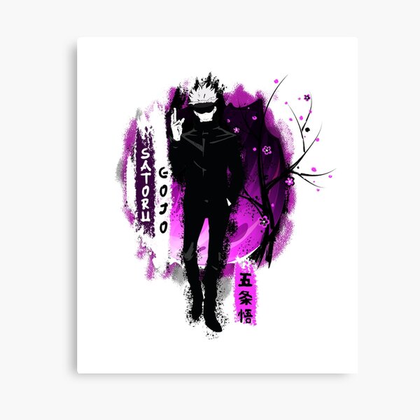 "Satoru Gojo at sakura tree Jujutsu Kaisen Cherry blossom" Canvas Print ...