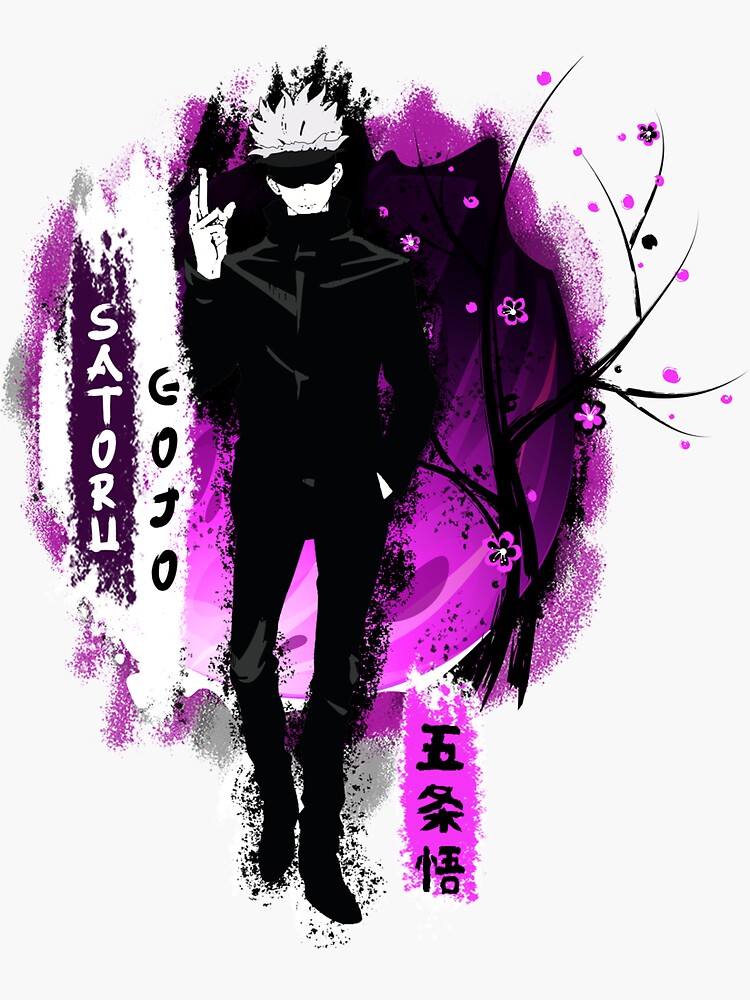 "Satoru Gojo am Sakura-Baum Jujutsu Kaisen Cherry Blossom" Sticker von ...