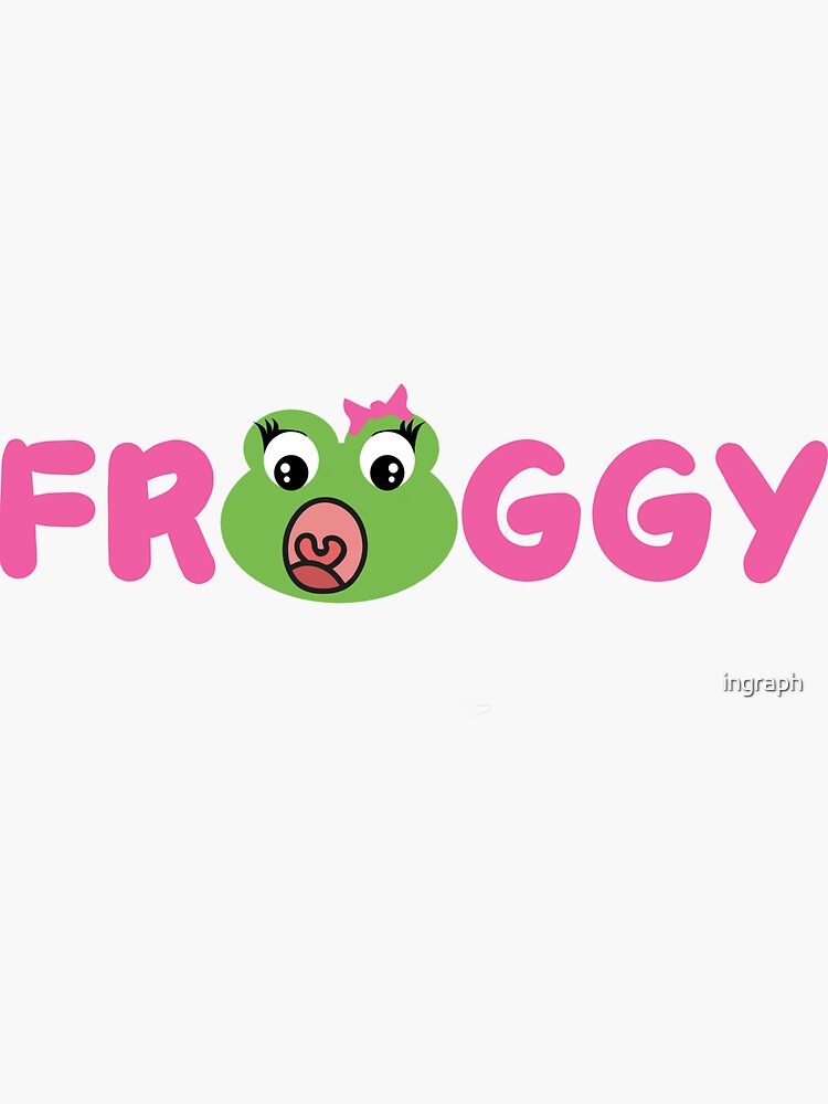 "Joke - Screaming Frog Froggy" Sticker for Sale by ingraph | Redbubble
