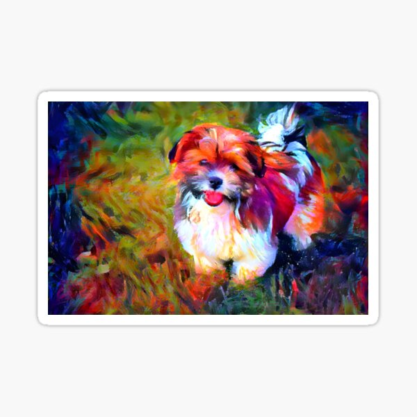"Zuchon Dog" Sticker for Sale by Elyora | Redbubble