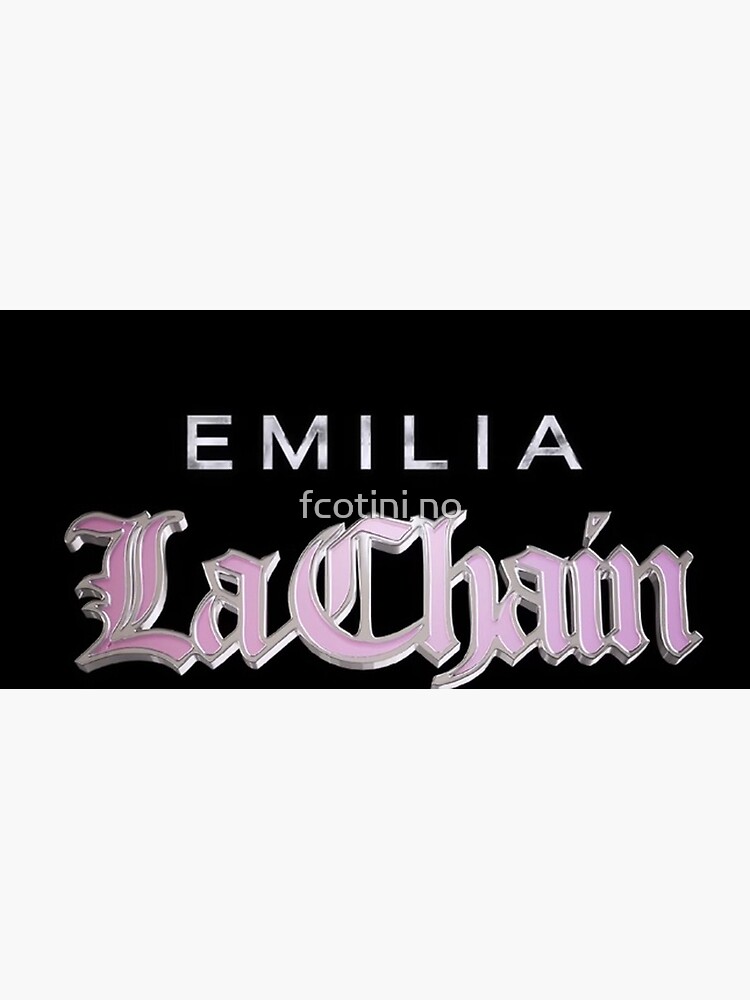 Emilia Mernes La Chain Merch Edit Poster For Sale By Tstoesselno