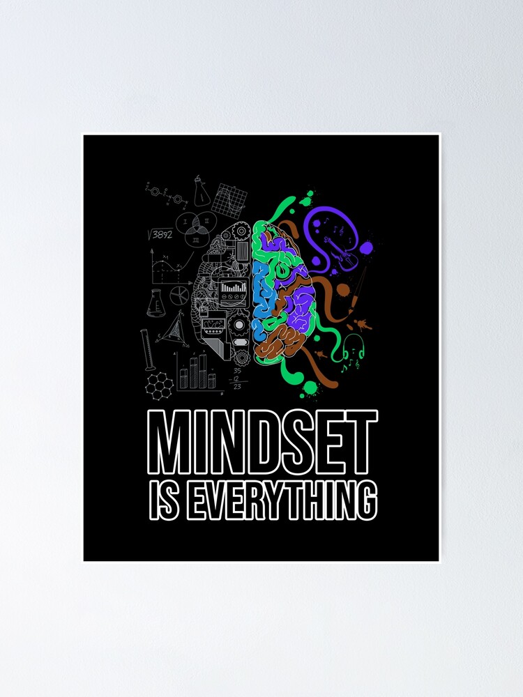 "MINDSET IS EVERYTHING STICKER quotes quote" Poster for Sale by ...
