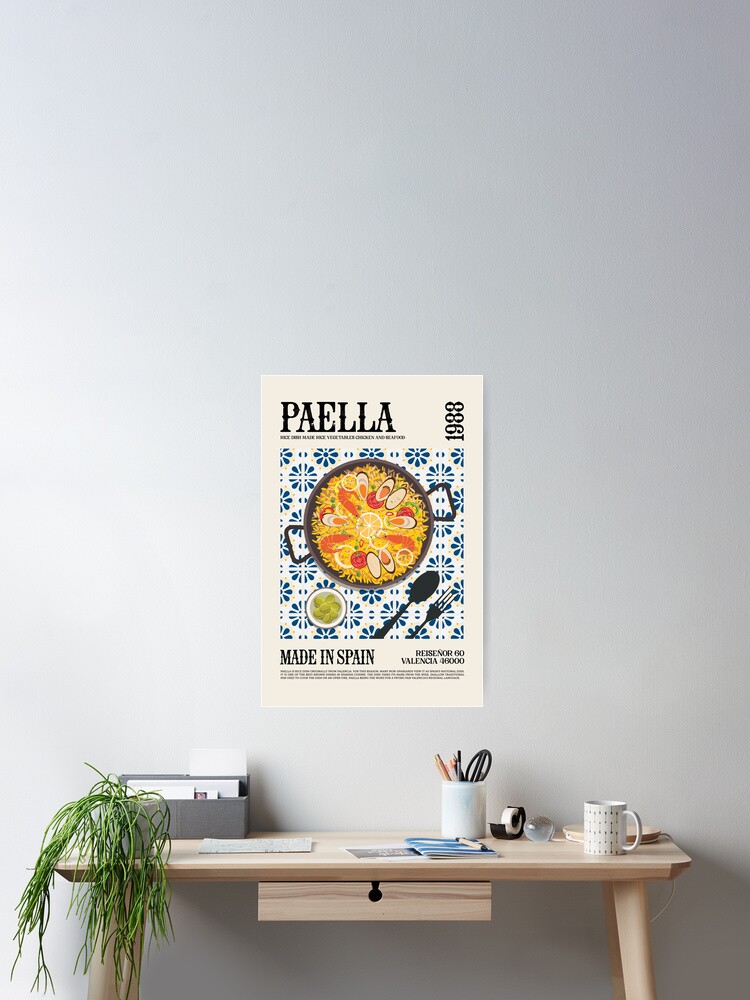 "Paella Wall Art" Poster for Sale by SurfolioPrints | Redbubble