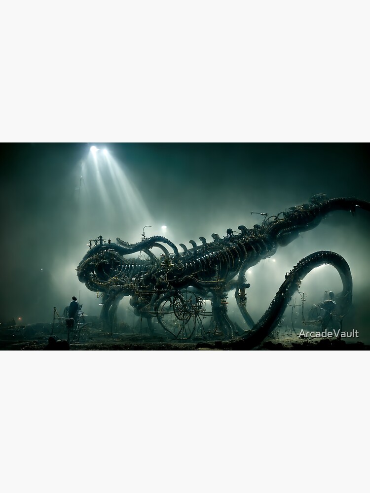 "GOLIATH Alien Biomechanical Giant Creature" Sticker for Sale by ...