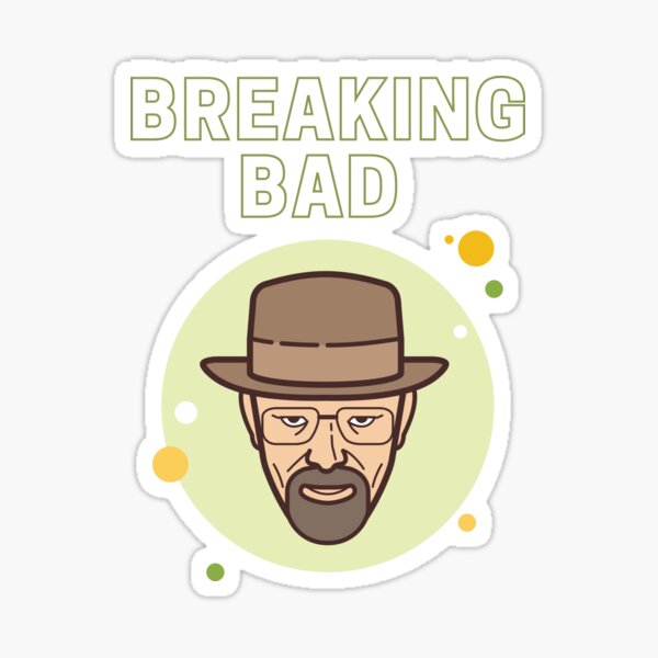"Breaking bad" Sticker for Sale by TheWondrousShop | Redbubble