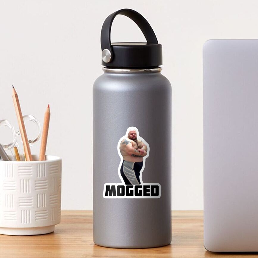 "Kyriakos Grizzly Kapakoulak | MOGGED" Sticker for Sale by ...